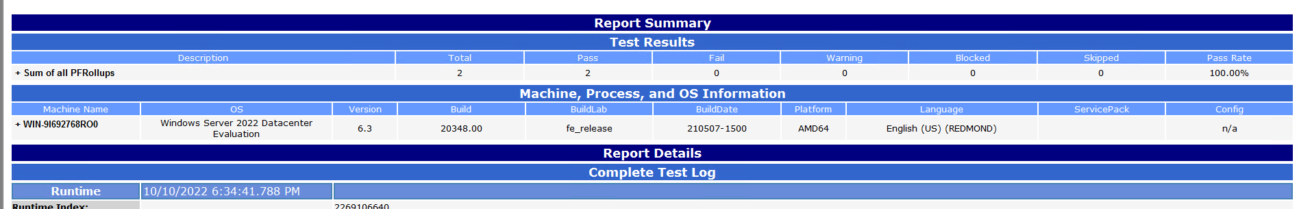 HLK version 21H1 Certifiatcion case failed - Microsoft Q&A