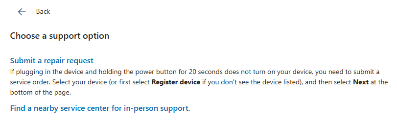 Surface Model 1951 Won't Start - Microsoft Q&A