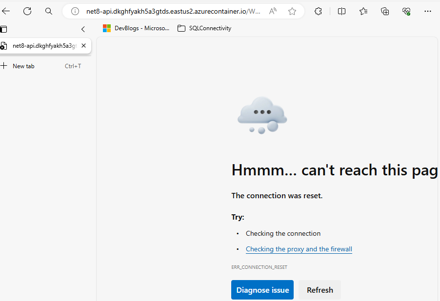 Access To Azure Keyvault Inside Azure Container Instance Webapi Microsoft Qanda 