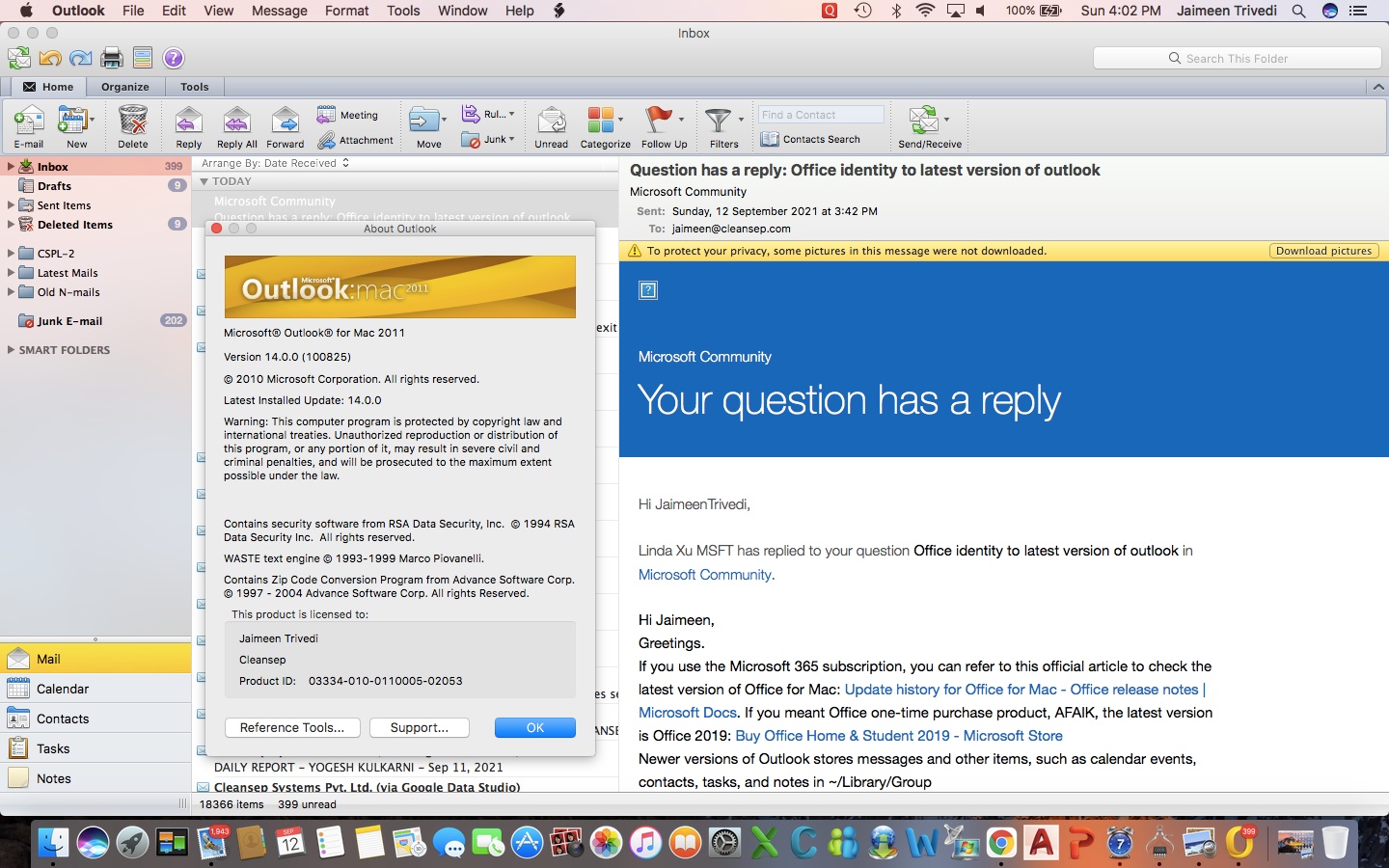 Office identity to latest version of outlook - Microsoft Q&A