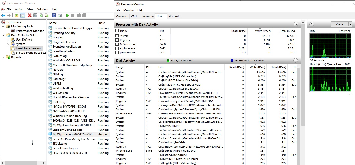 Constant disk usage - MpWppTracing - Microsoft Q&A