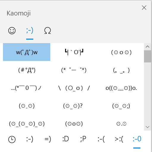 How to add kaomoji using touch-keyboard (windows 10)? - Microsoft Q&A