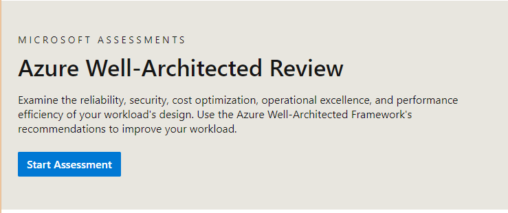 About Azure Well-Architected Review - Microsoft Q&A
