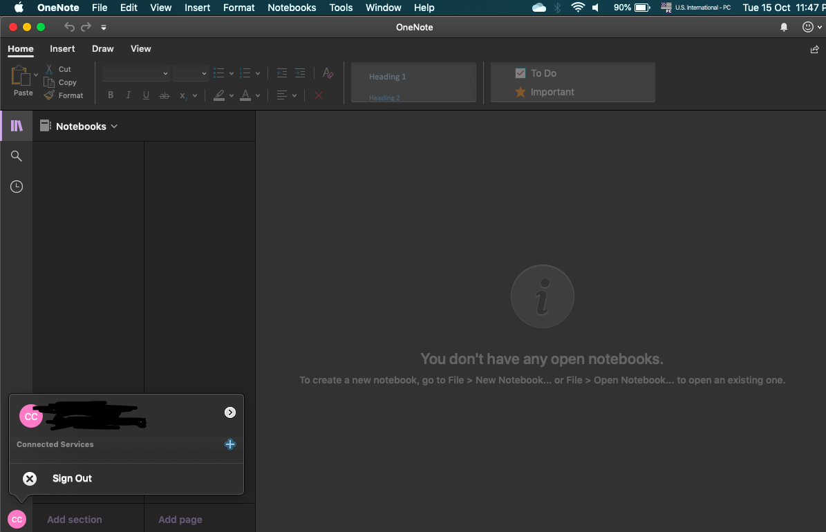ONENOTE - could not add a connecting service - Microsoft Q&A