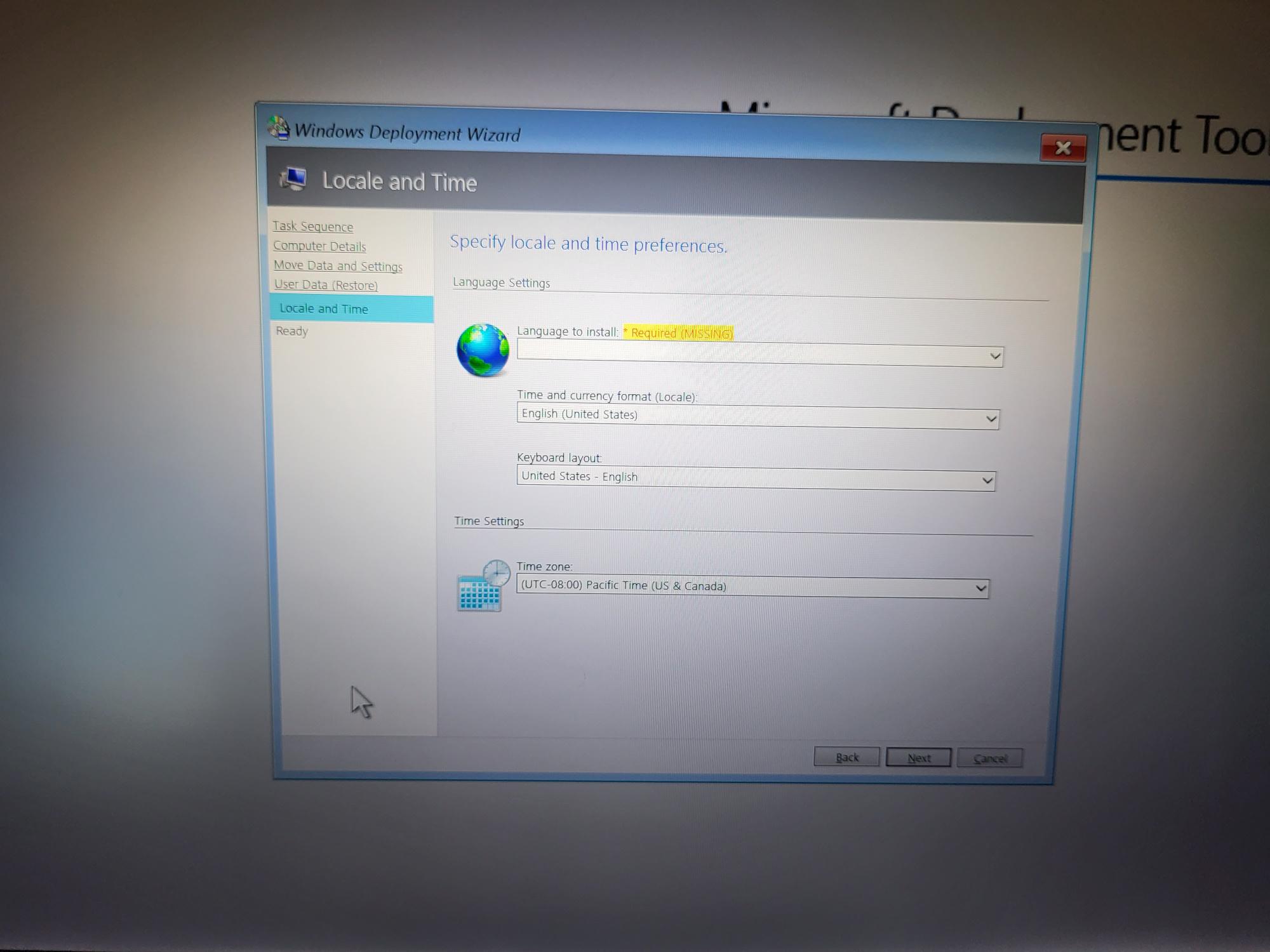 No Language in .Wim File - Microsoft Q&A