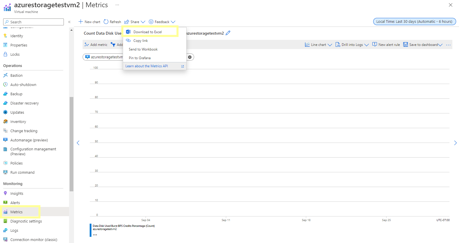How To Download Into Excel File Of Vm Performance Details From Insight Microsoft Qanda