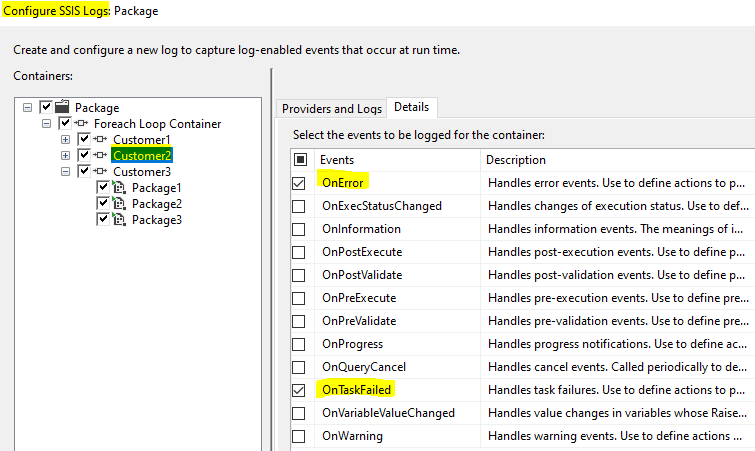 Ssis How To Go To Next Iteration In For Each After A Error On Actual Control Flow Iteration 1036
