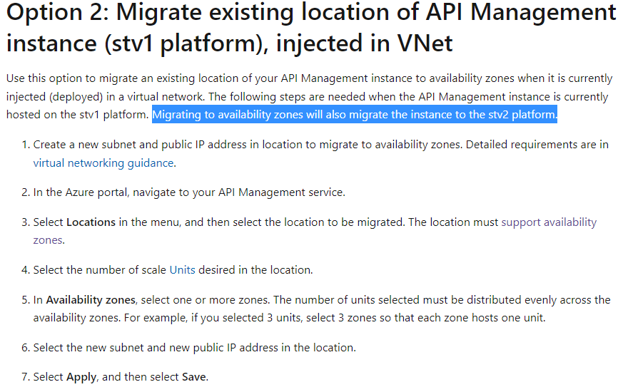 Availability Zones in APIM missing since few days - Microsoft Q&A