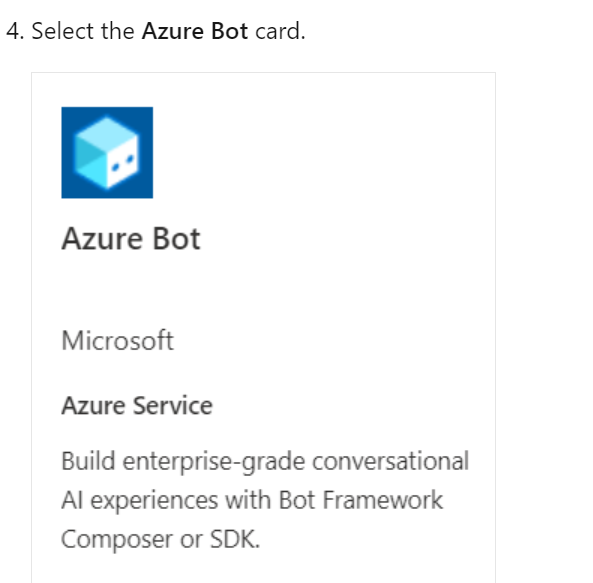 Unable to find Azure Bot in catalog search. Is it deprecated ... Unable to find Azure Bot in catalog search. Is it deprecated ...