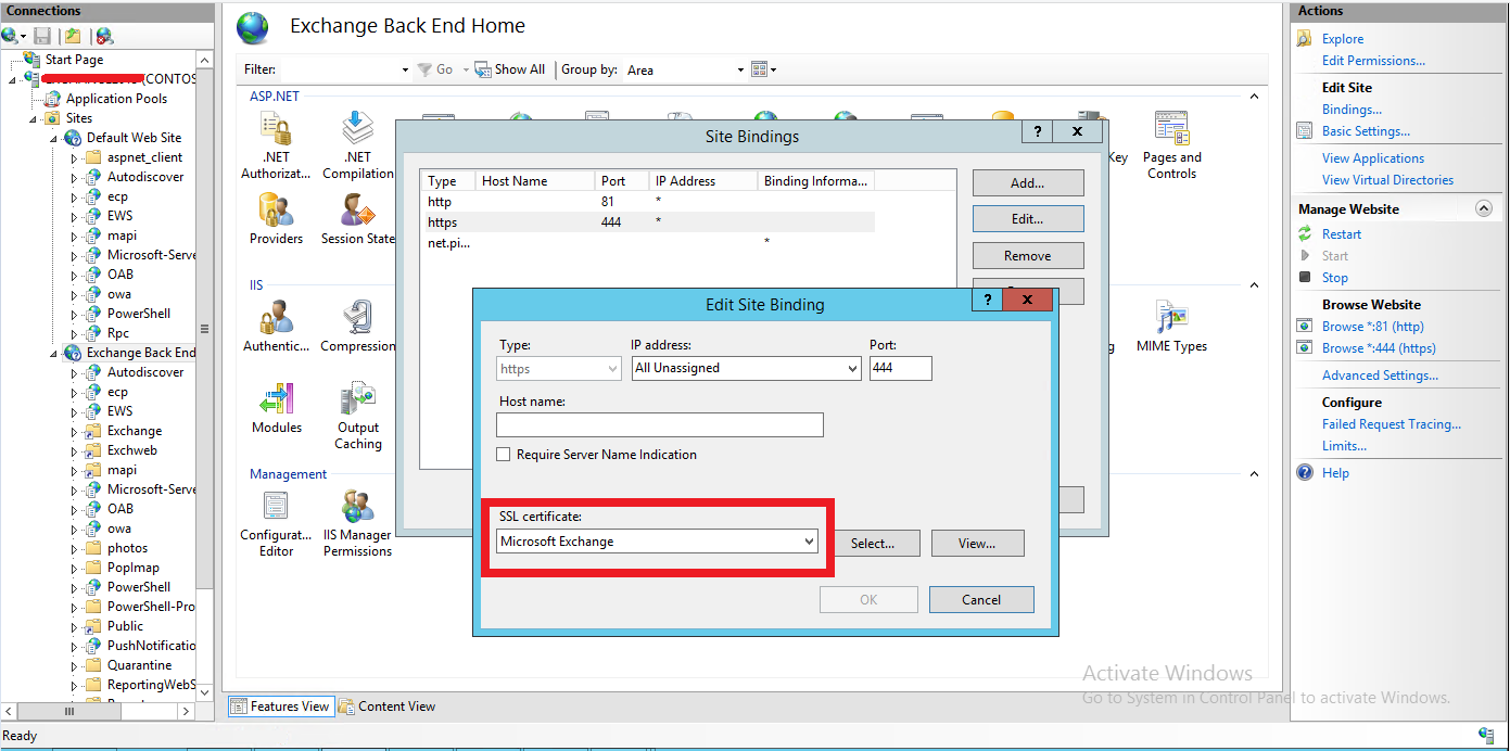 Exchange ECP/OWA error - Microsoft Q&A