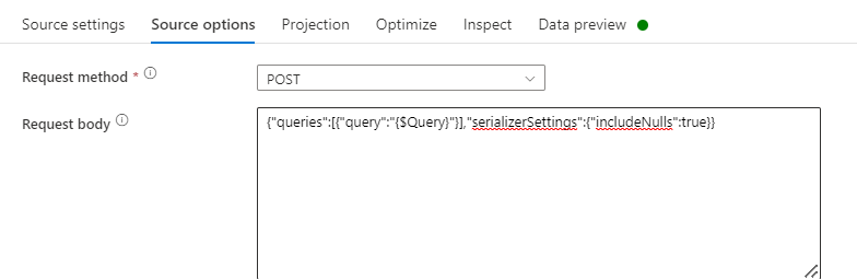 Parameterize Parameter in API Body in dataflow - Microsoft Q&A