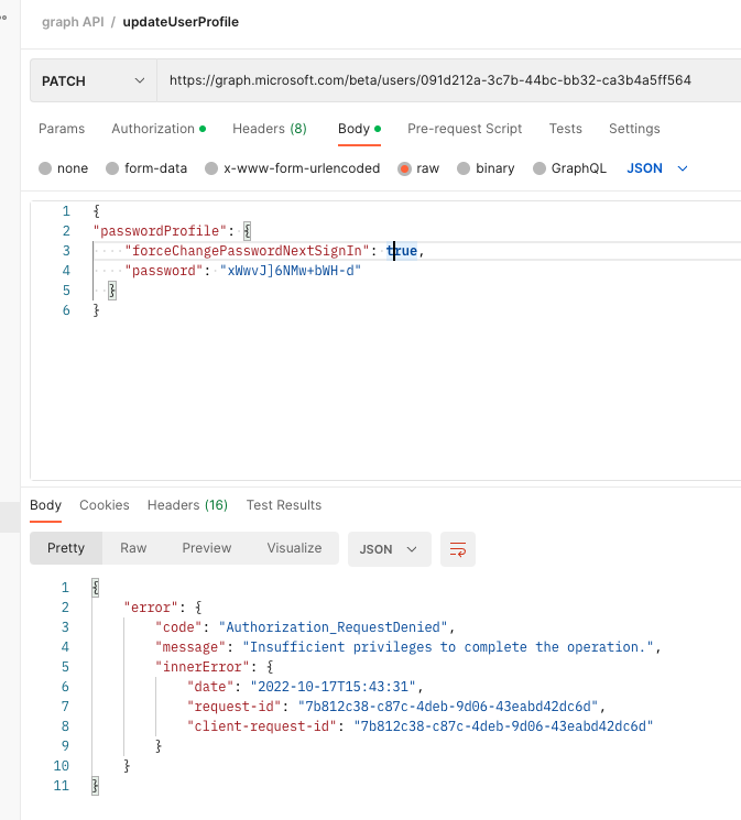 Update Password Using Graph Api Microsoft Qanda