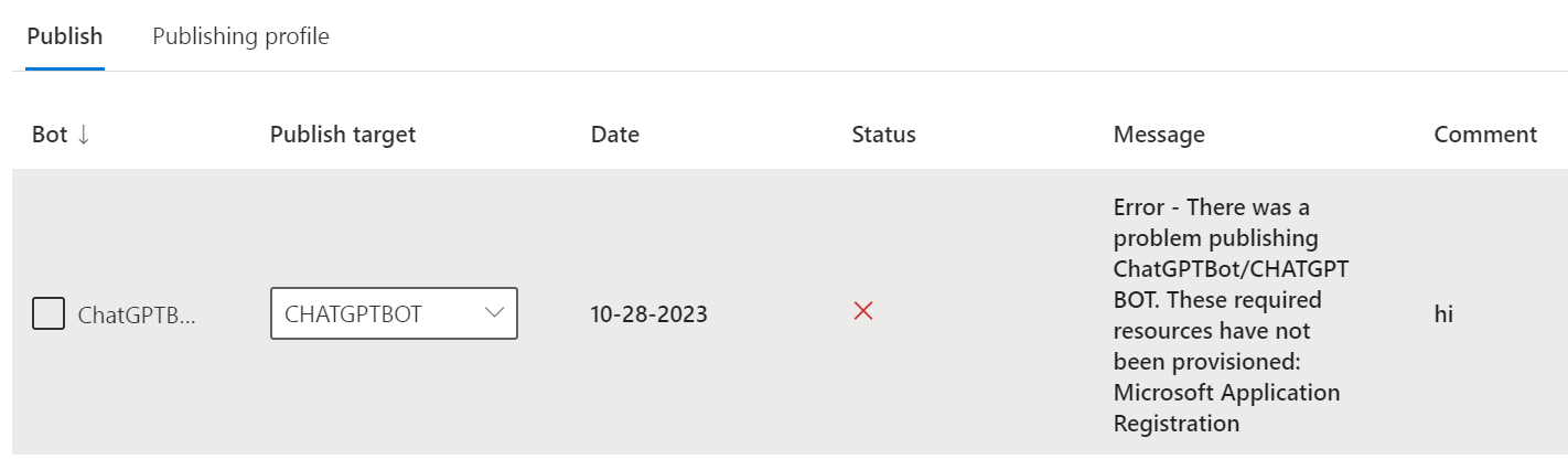 Unable To Publish Bot On Bot Framework Composer Microsoft Qanda 
