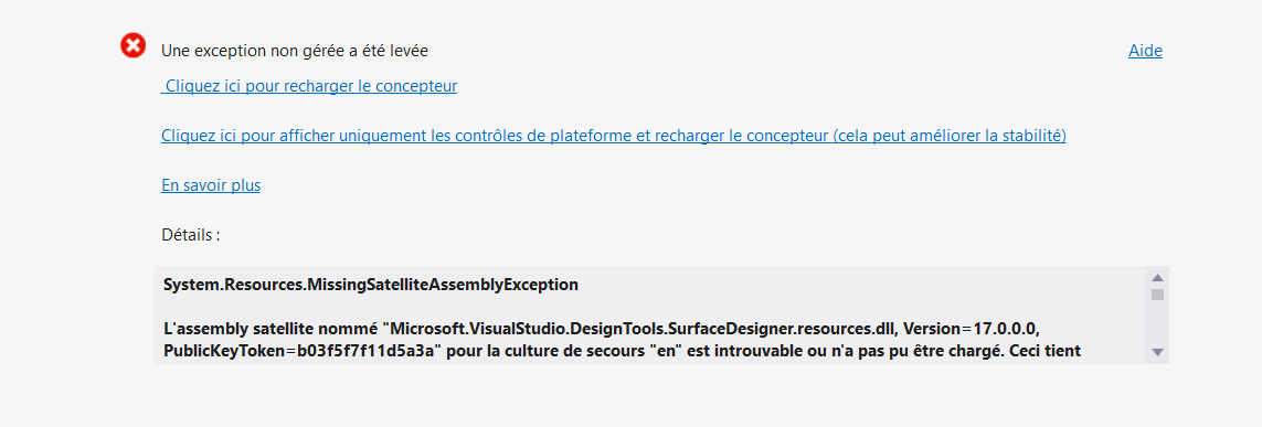 Wpf designer doesn't load correctly. - Microsoft Q&A Wpf designer doesn't load correctly. - Microsoft Q&A