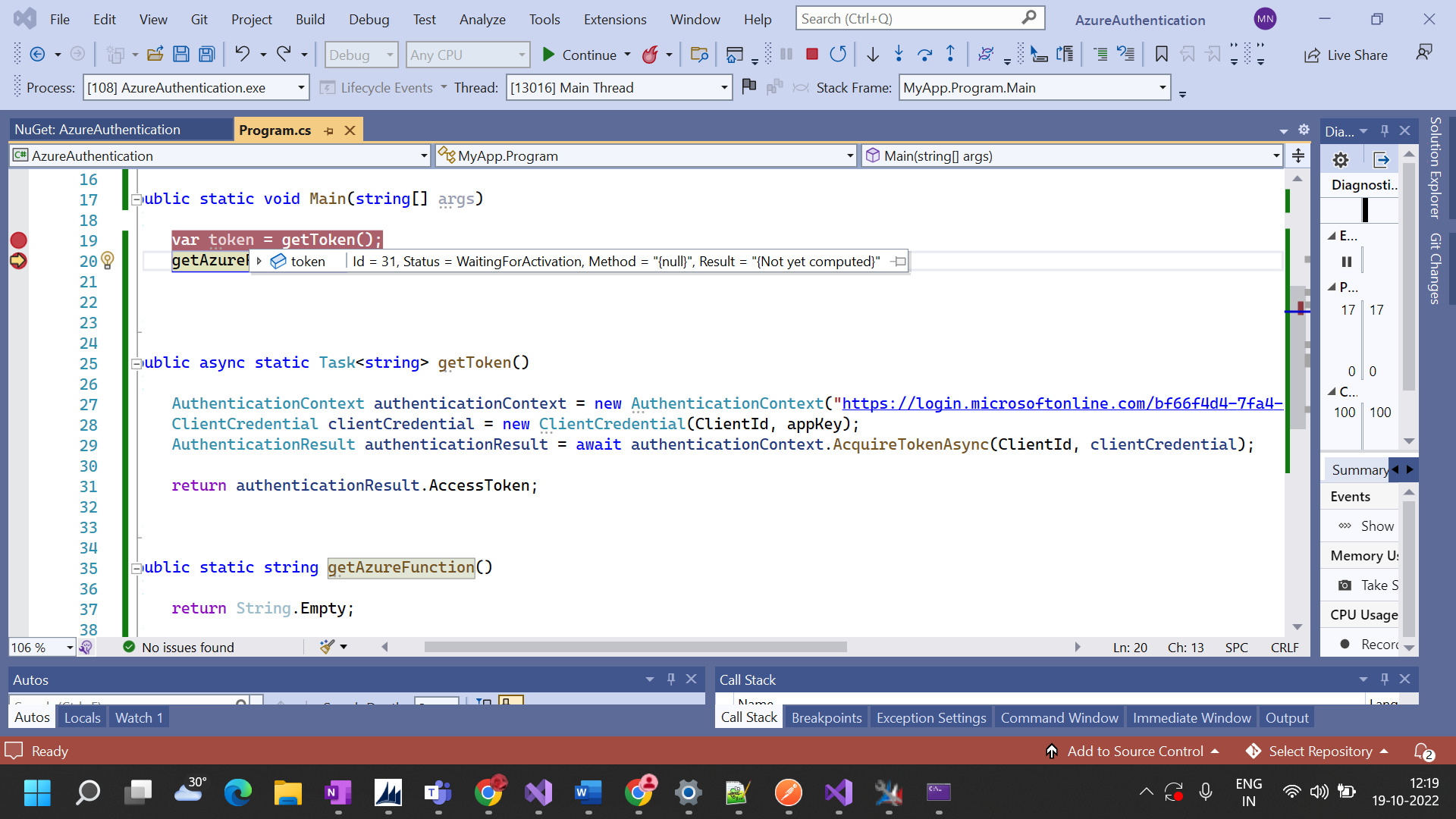 Azure Function Authentication With Azure Active Directory Microsoft Qanda