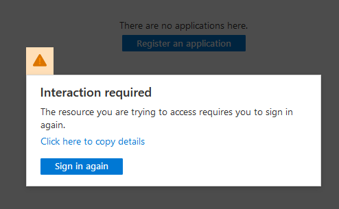 Can't sign into Azure App Registration anymore - Microsoft Q&A