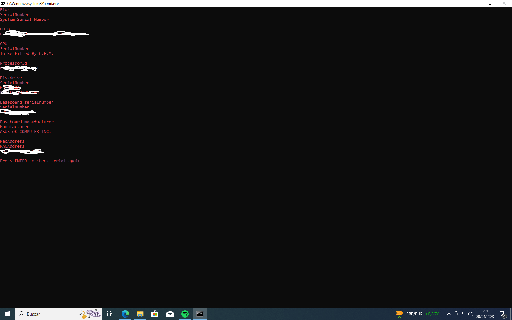 System Serial Number - Microsoft Q&A