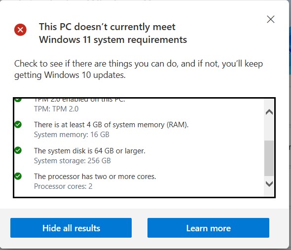 Win11: CPU supported but can't install it - Microsoft Q&A