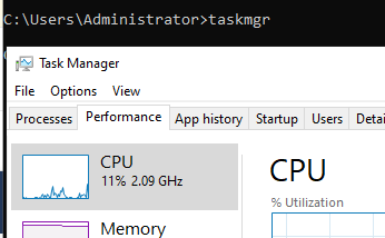 How to start the task manager condensed view from command line directly ...