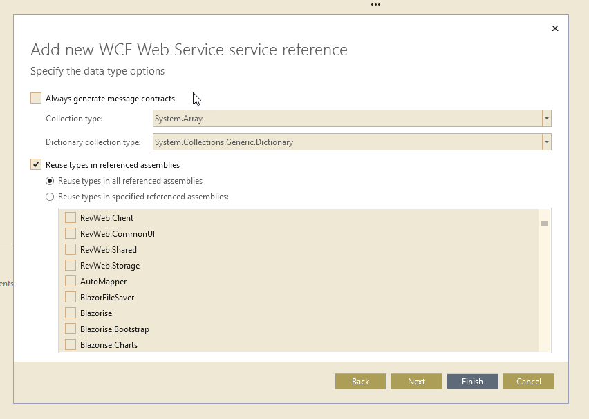 WCF Service generation fails - Microsoft Q&A WCF Service generation fails - Microsoft Q&A