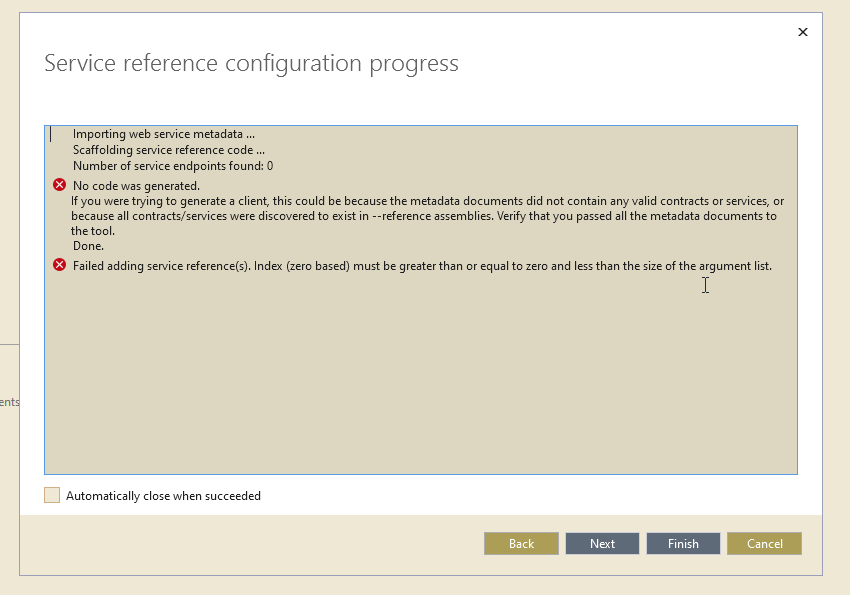 WCF Service generation fails - Microsoft Q&A WCF Service generation fails - Microsoft Q&A