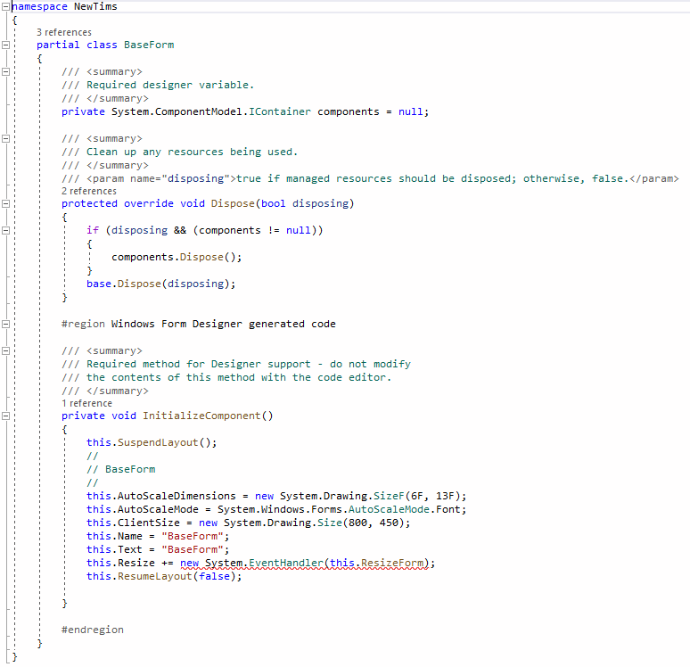 Error No Overload For Resizeform Matches Delegate Eventhandler