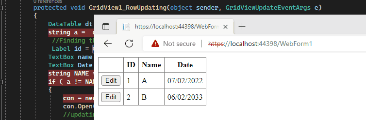 How To Save Gridview Data Statically Without Worrying Of Values Loss