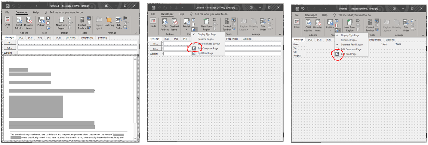New Outlook Forms display only Signatures in Reading Pane - Microsoft Q&A