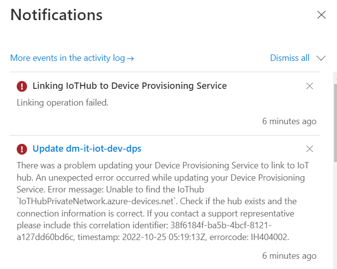 Link Private IoTHub with DPS not working - Microsoft Q&A