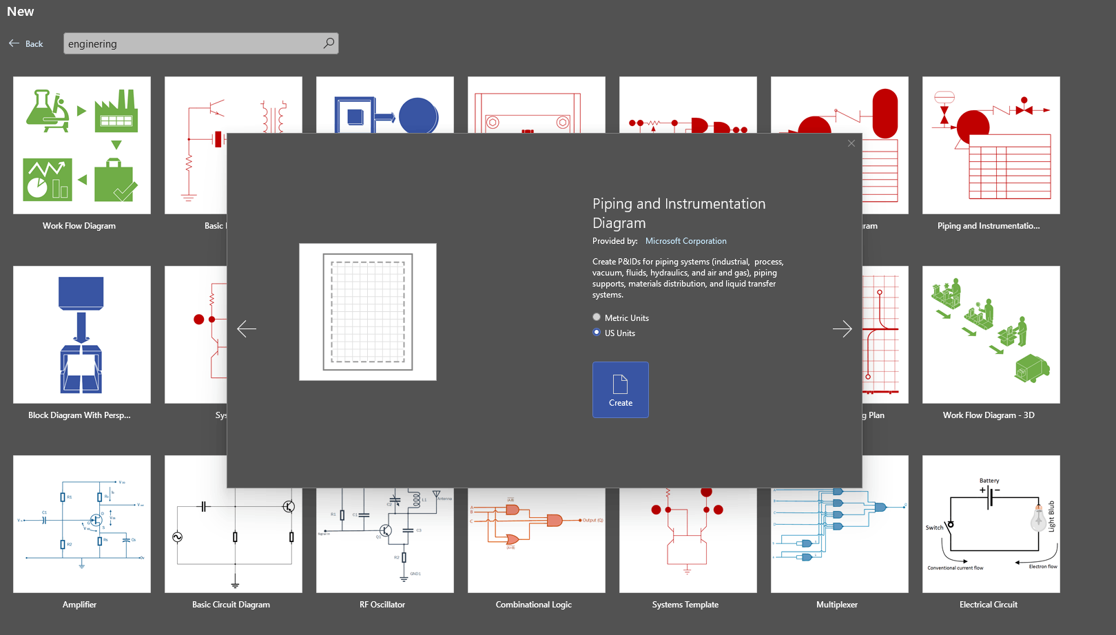 in visio pro what are the engineering templates available? - Microsoft Q&A