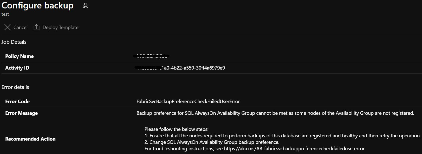 backup and recovery for AAG on Azure VM - Microsoft Q&A