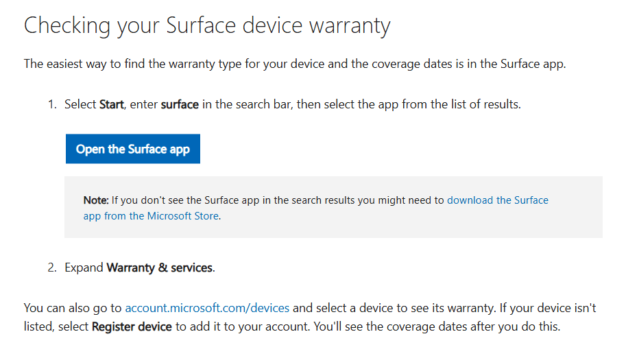 is the charger on the surface pro covered by the extended warranty ...