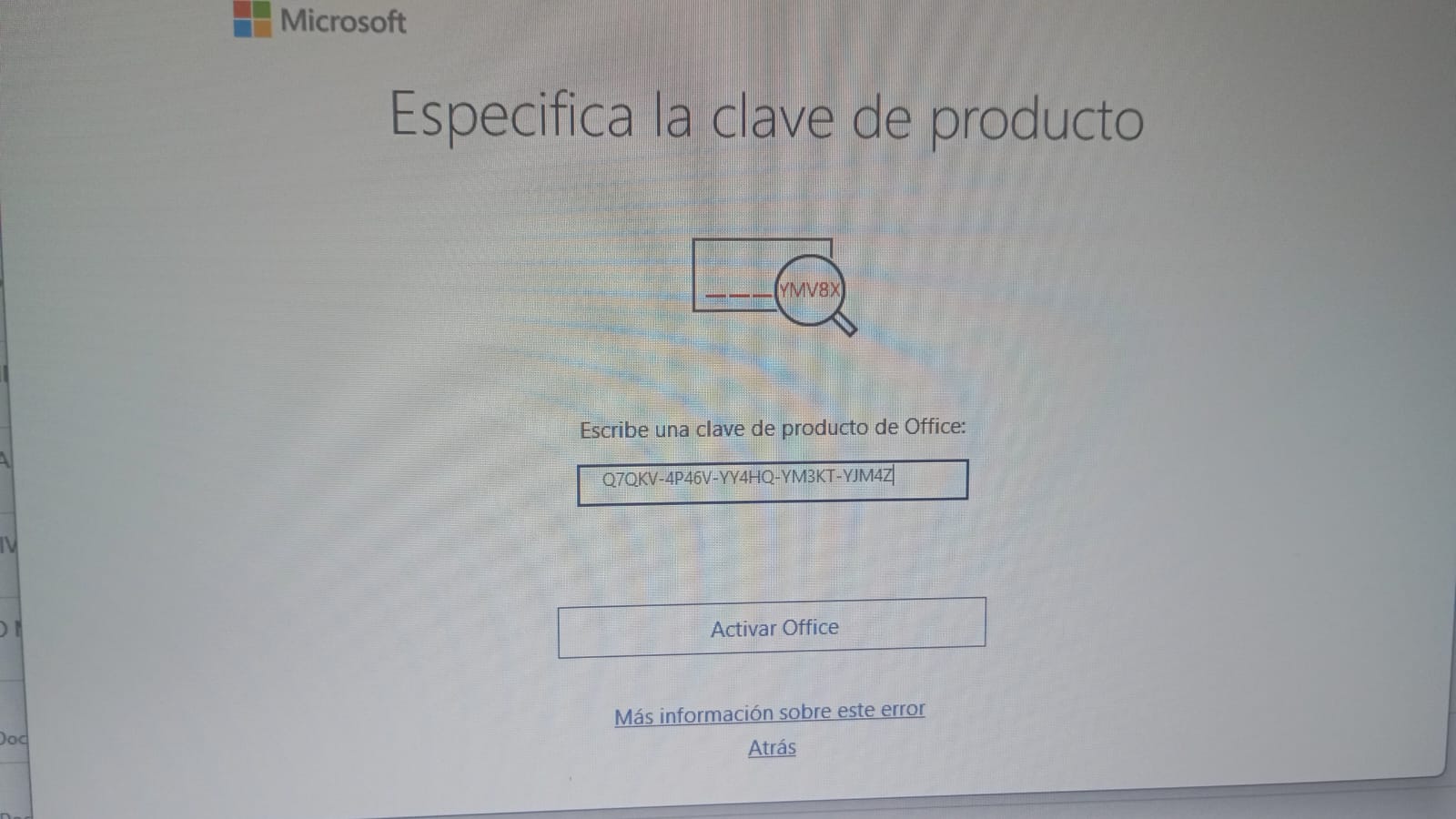 NO PUEDO INSTALAR LA CLAVE PARA EL OFFICE - Microsoft Q&A