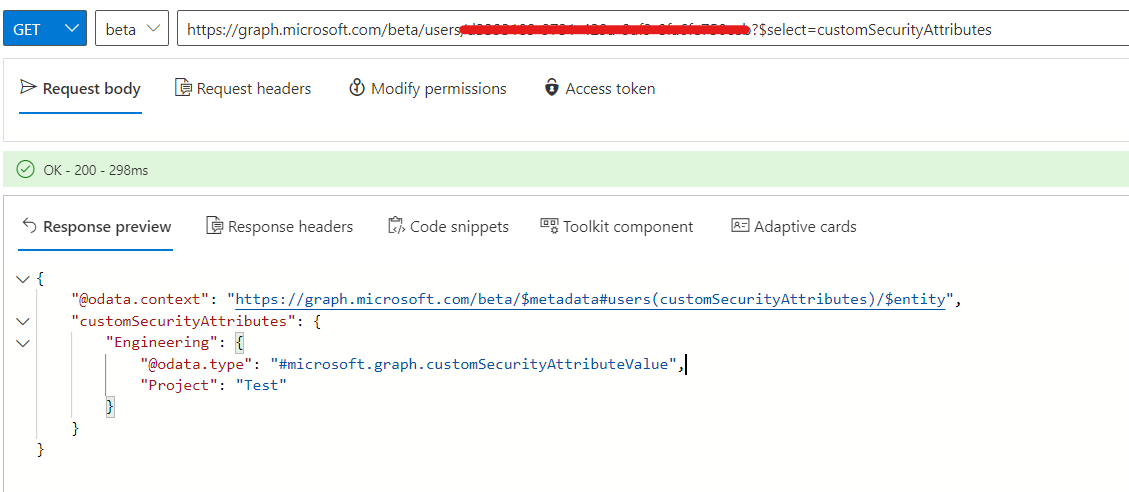 Microsoft Graph - Custom Security Attribute Access? - Microsoft Q&A Microsoft Graph - Custom Security Attribute Access? - Microsoft Q&A