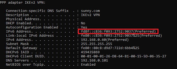 How To Assign Static Ipv6 Address To Rras Vpn Client Microsoft Qanda