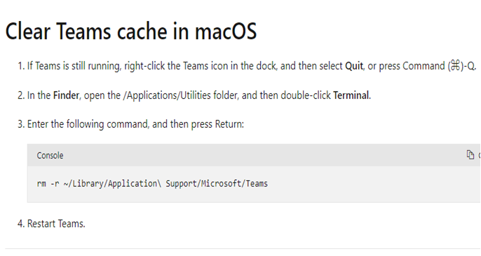 Teams desktop Mac "white screen" issue (and my workaround) - Microsoft Q&A