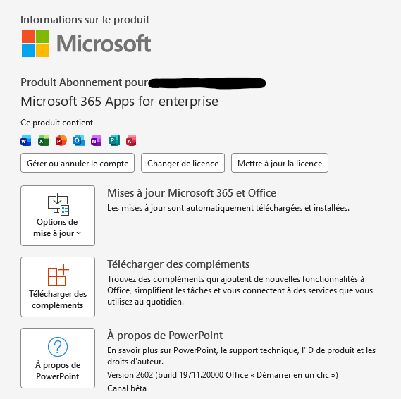 PC Windows 11 avec Office 2019, pourquoi après annulation d'un essai ...