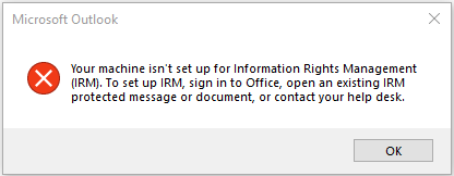 When Users selected the sensitivity label, Facing issue "Your machine ...