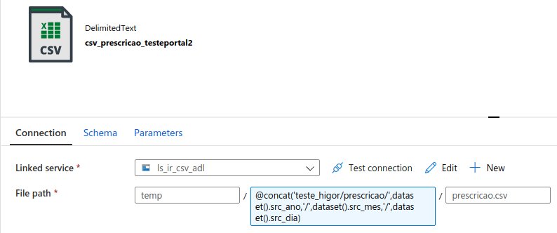 Azure Datafactory Passing Parameter To A Datasource On A Dataflow Microsoft Qanda