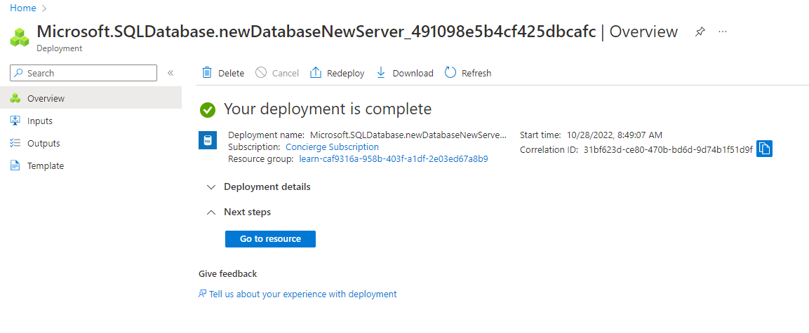 Error Exercise Create A Sql Database Microsoft Qanda