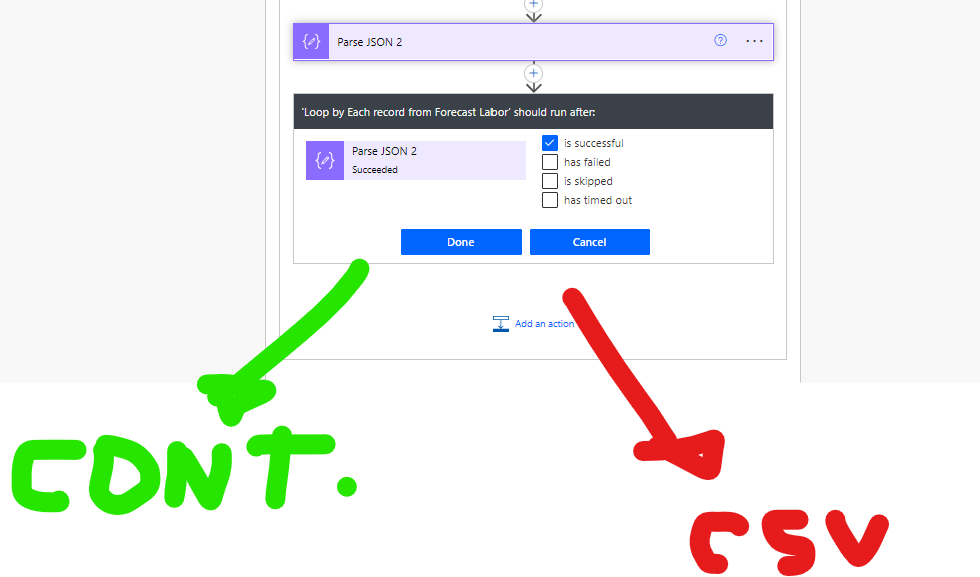 When Execute Parse Json In Power Automate On A Failed Create Reject Csv File Microsoft Qanda