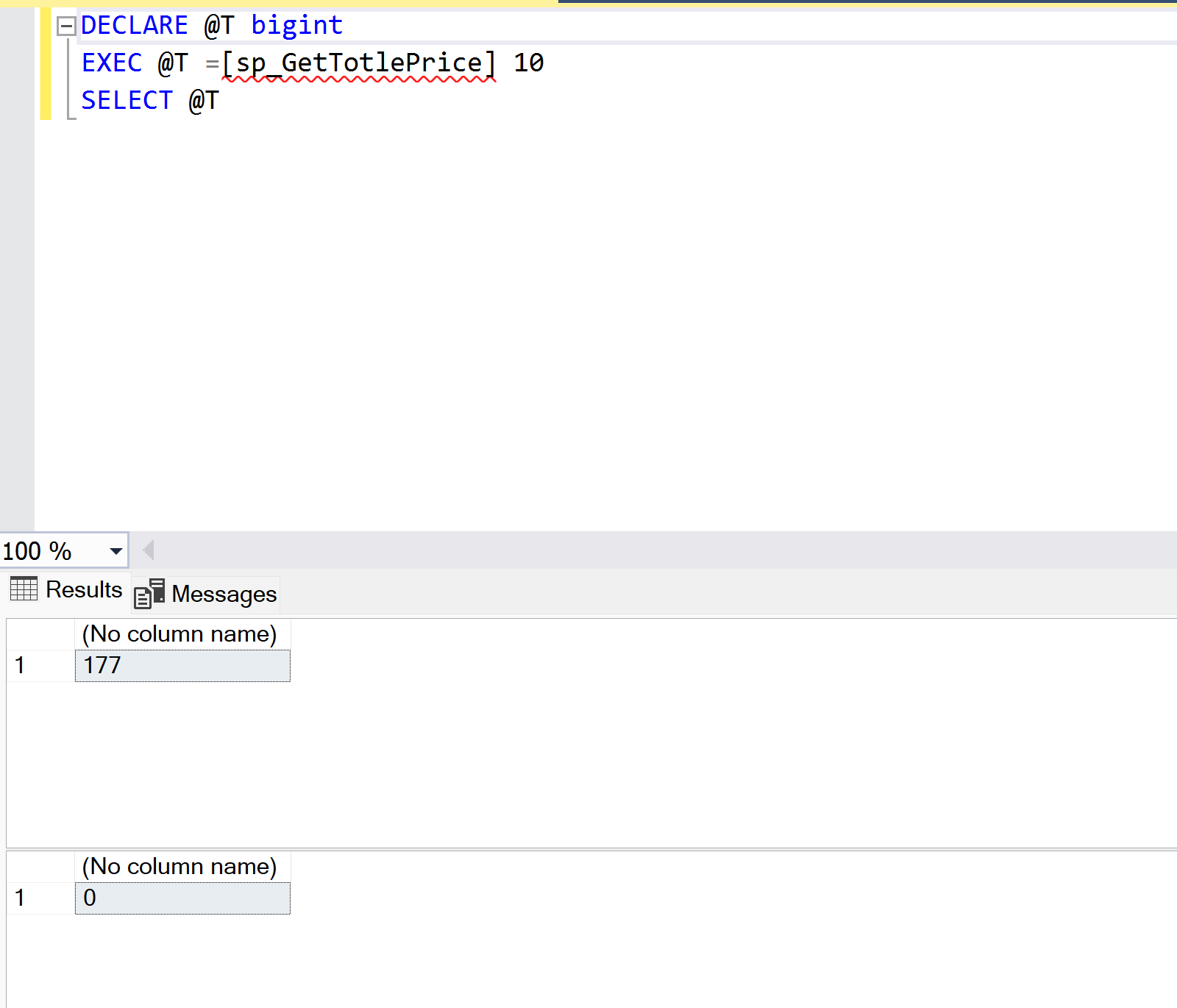 How Can Make Declare Take A Value From Stored Procedure Microsoft Qanda
