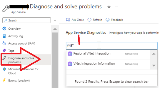 After restricting vnet in App Service CORS error occured - Microsoft Q&A After restricting vnet in App Service CORS error occured - Microsoft Q&A