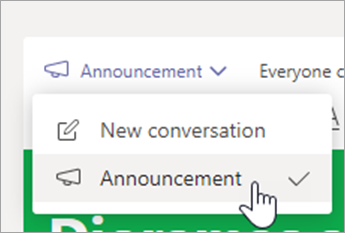 Making announcements in Teams - Microsoft Q&A