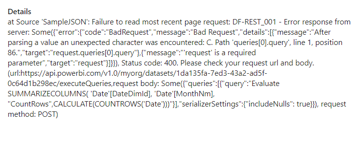 Parsing Parameter in Dataflow issue - Microsoft Q&A Parsing Parameter in Dataflow issue - Microsoft Q&A
