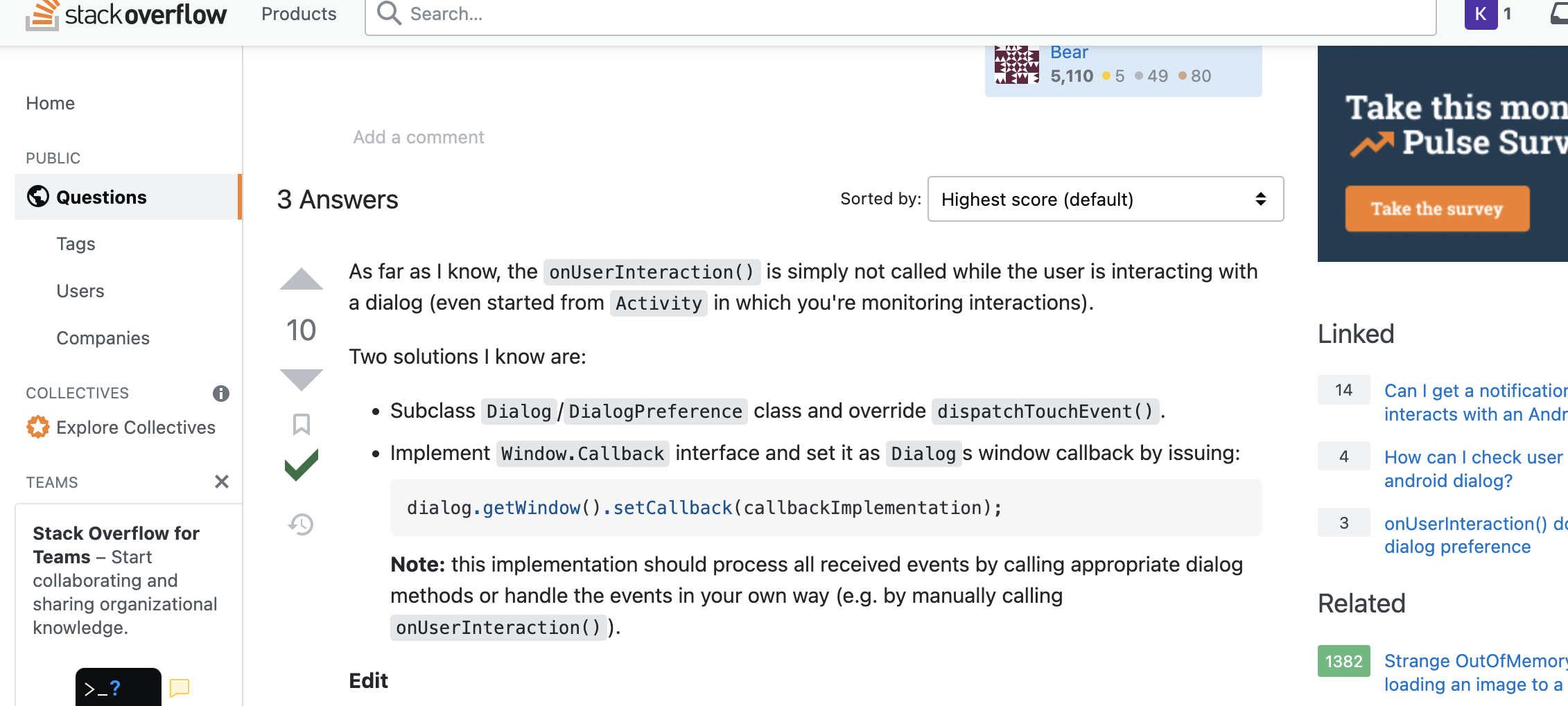 Detect user interaction in fragments - Microsoft Q&A Detect user interaction in fragments - Microsoft Q&A