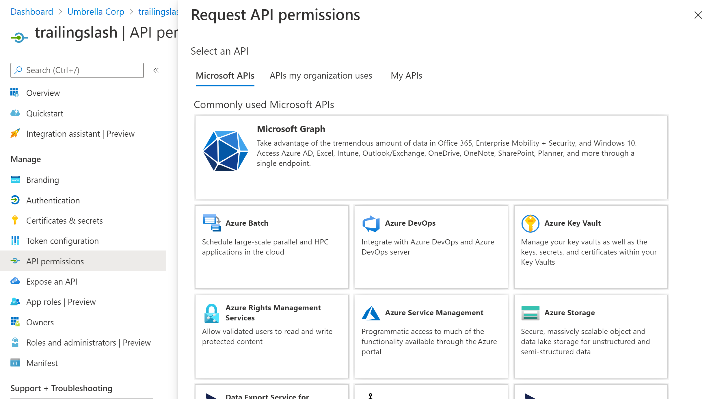 AAD proxy workfolders error Azure Service Management API - Microsoft Q&A