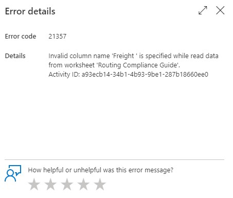 Invaalid column name - Microsoft Q&A