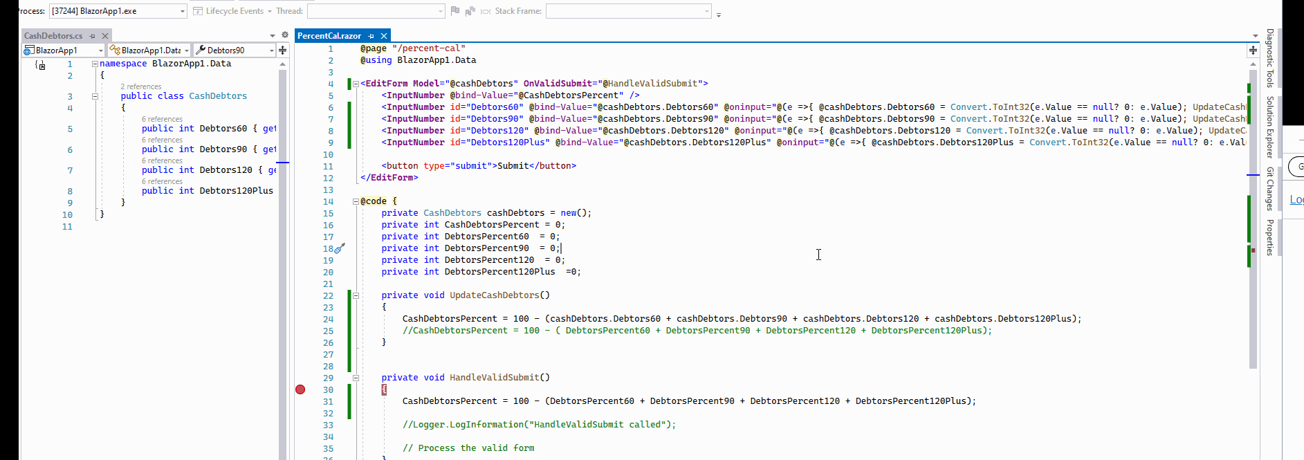 How Do I Bind Value A Blazor Field Based On The Bind Value Of The Second Field In Blazor
