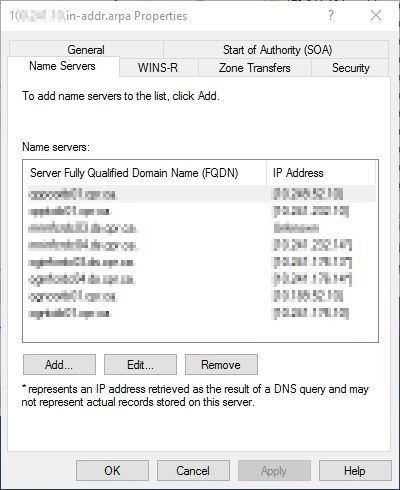 Set MS DNS reverse zone options with PS - Microsoft Q&A
